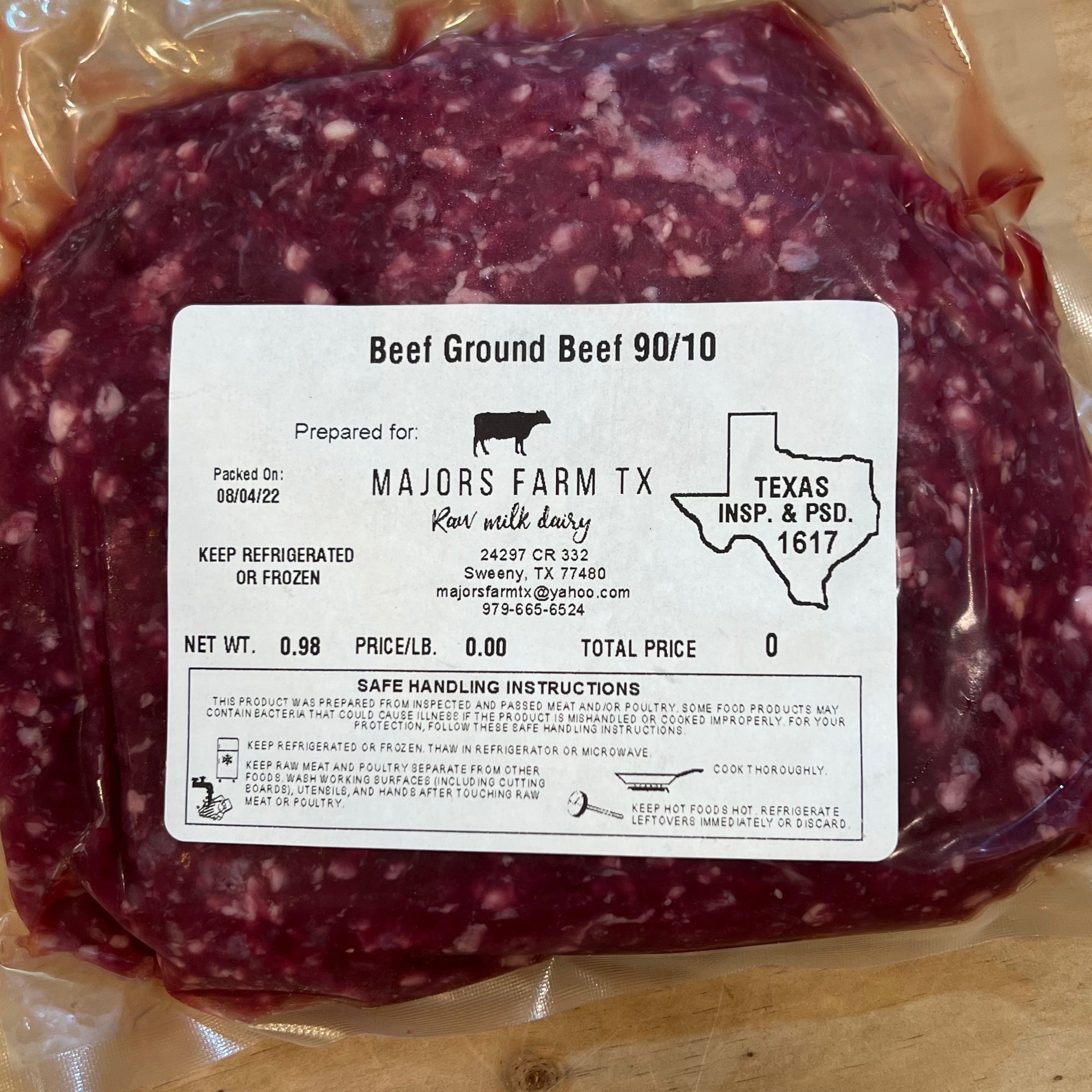 Ground Beef | Majors Farm TX
